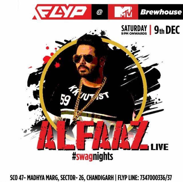 Punjabi star Alfaaz to rock FLYP@MTV Cafe this Saturday, 09th December!